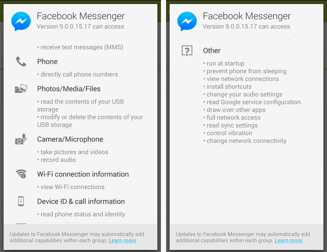 How Bad Are Those Facebook Messenger Permissions Anyway?