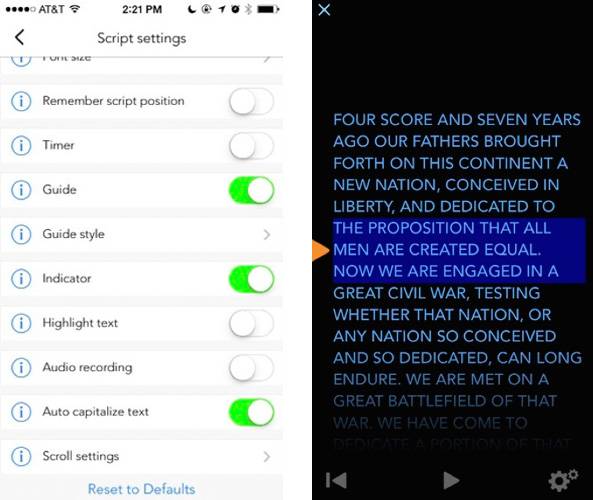 PromptSmart Scrolls For You While You Read Your Speech