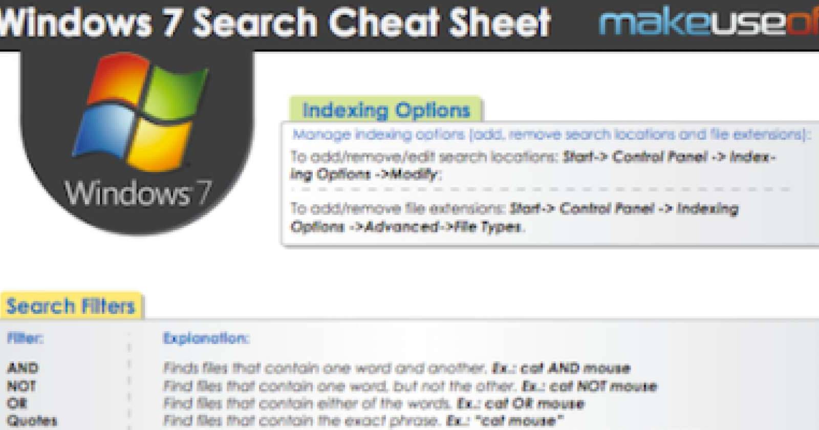 Windows 7 Search Tips