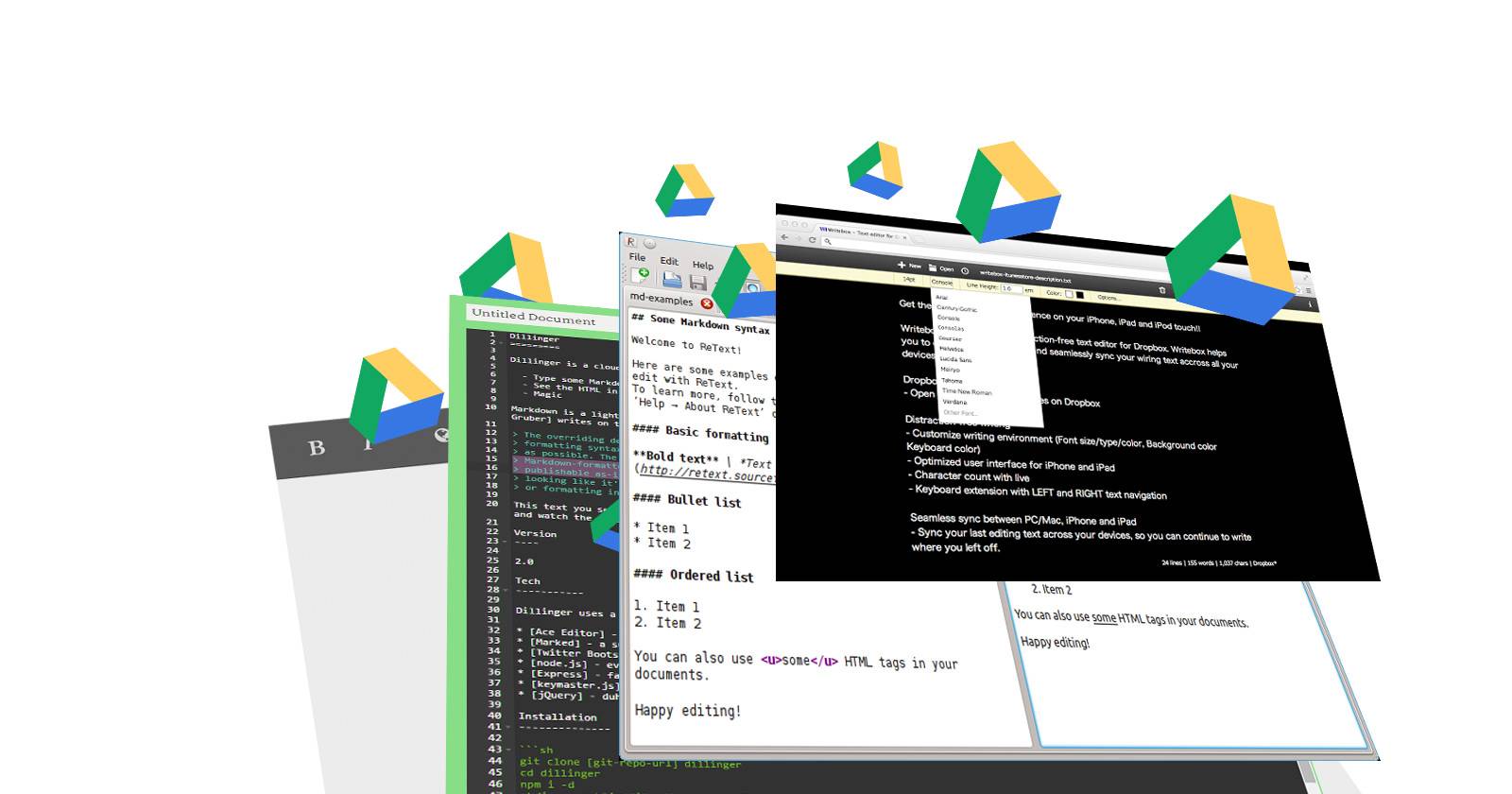 6 Markdown Editors That Play Nice With Google Drive