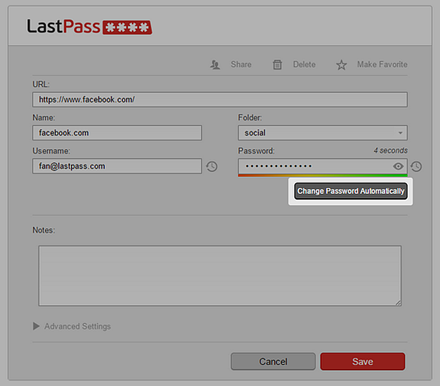 How To Automatically Change Passwords With New LastPass And Dashlane ...