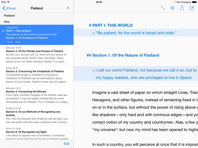 Ulysses, Pages & Write: 3 Very Different Writing Tools for iPad