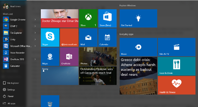 A Guide to the Windows 10 Start Menu