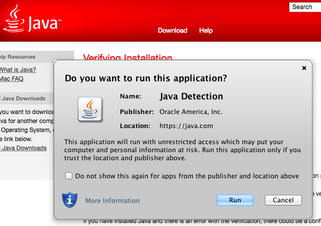 Disable Java on Mac OS X for a Secure System