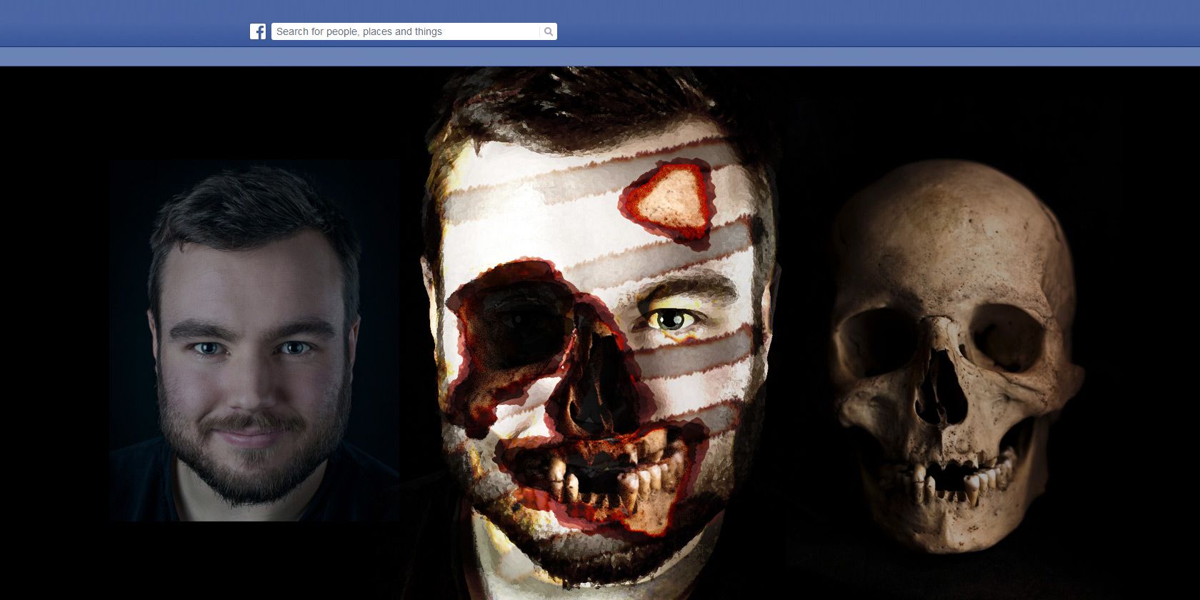 Make a Creepy Facebook Profile Picture with this Free Photoshop Template