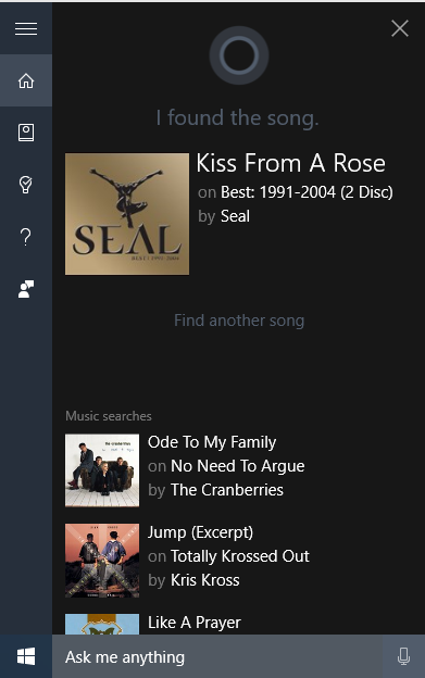 How to Identify a Song with Cortana in Windows 10