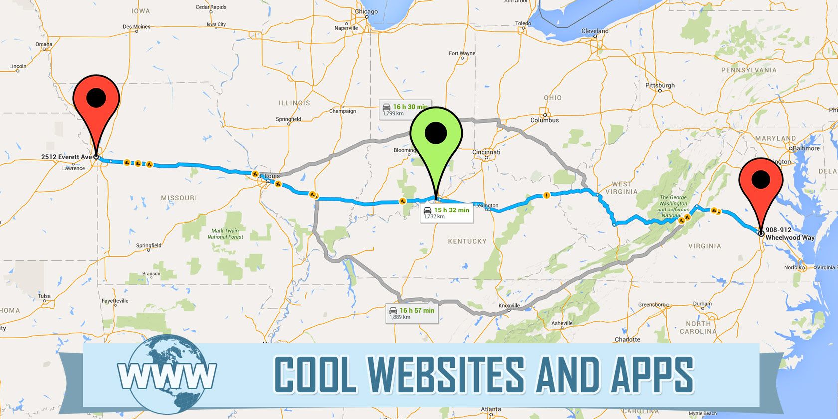 The 5 Best Sites to Find Halfway Points Between Two Places