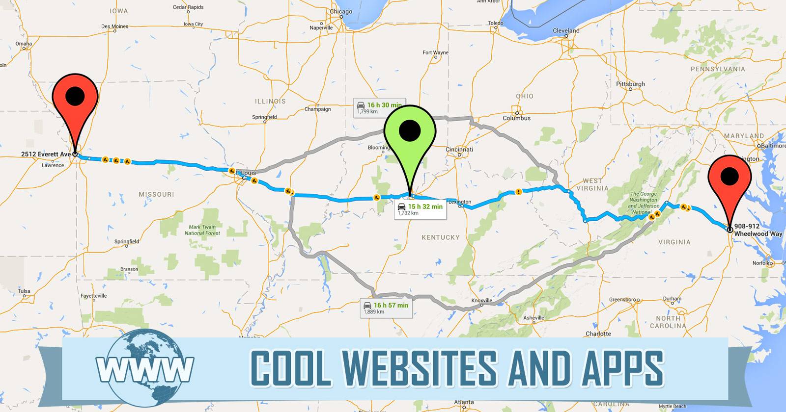The 5 Best Sites to Find Halfway Points Between Two Places