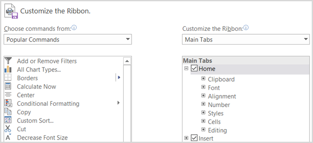How to Optimize the Office 2016 Ribbon or Menu Interface
