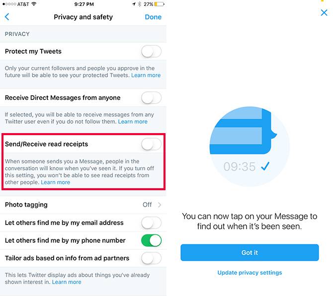 How to Opt Out of Read Receipts for Twitter Direct Messages