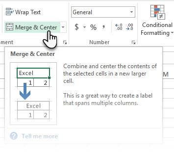 How to Merge and Split Cells in Microsoft Excel