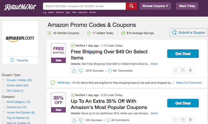 5 Online Sources for Amazon Promotional Codes and Coupons