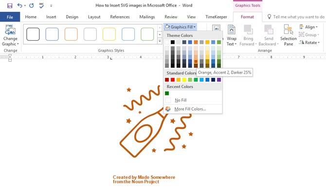 How to Insert & Edit Scalable Vector Graphics in Office 2016
