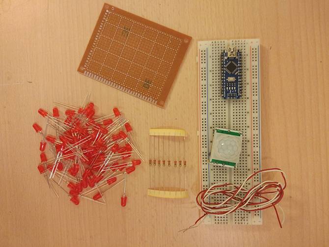 Upgrade Your Christmas Wreath With a Motion Activated LED Matrix