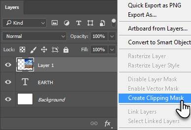 How to Fill Text Using an Image in Photoshop