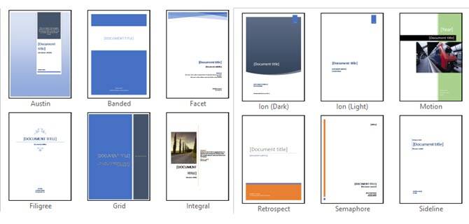 How to Make a Custom Cover Page in Microsoft Word