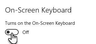 How to Enable/Disable the On-Screen Keyboard in Windows 10