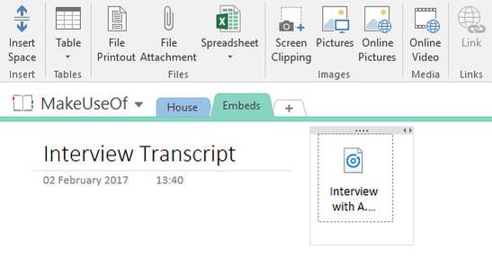 Embed Media to Turn OneNote Into a Digital Scrapbook