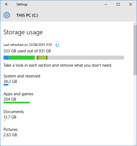 Automatically Free Up Disk Space with Windows 10 Storage Sense