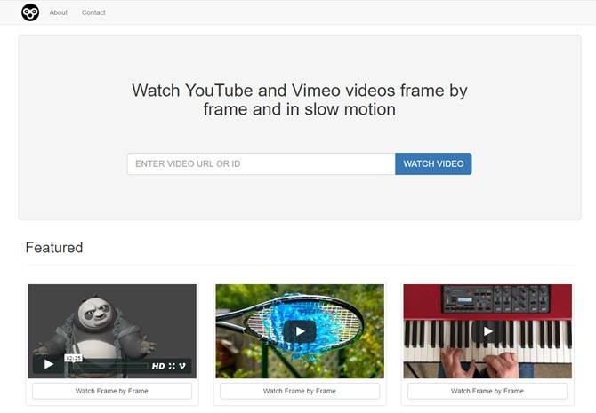 How to Watch YouTube or Vimeo in Frame-by-Frame or Slow Motion
