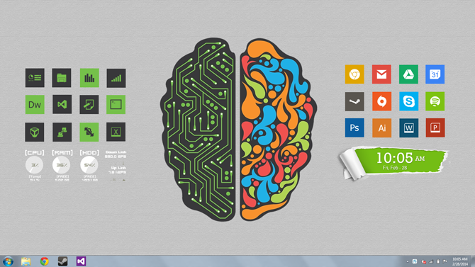 3 Steps to an Organized Desktop With Rainmeter