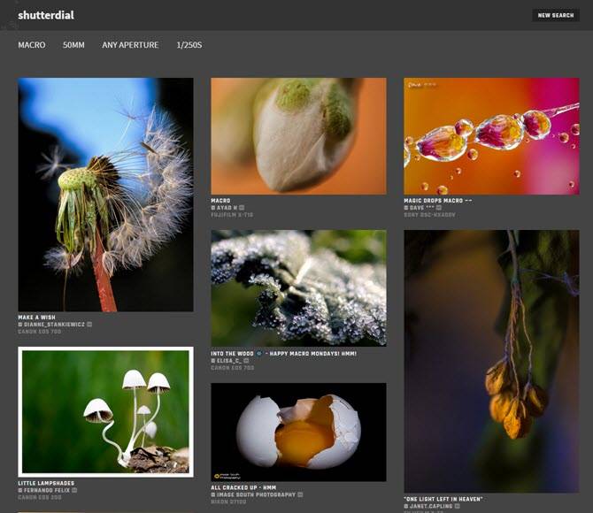 How to Find Photos to Study by Lens, Aperture, Shutter Speed, and Genre