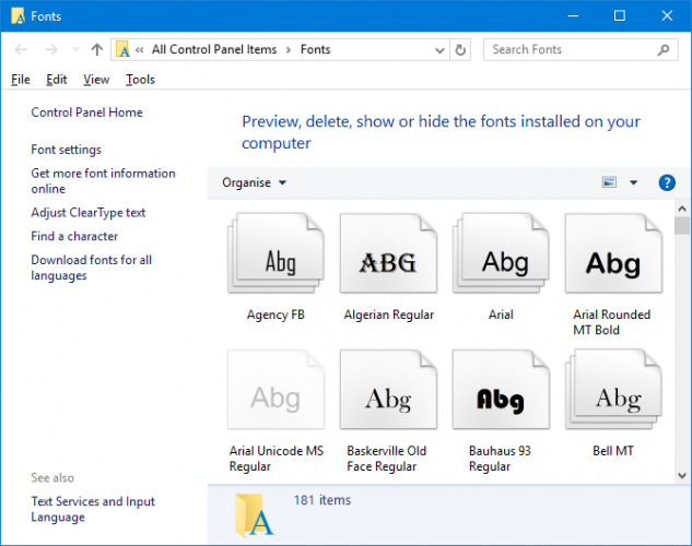 How to Change Text Sizes and Fonts in Windows 10
