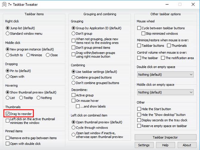 How to Rearrange Stacked Taskbar Windows