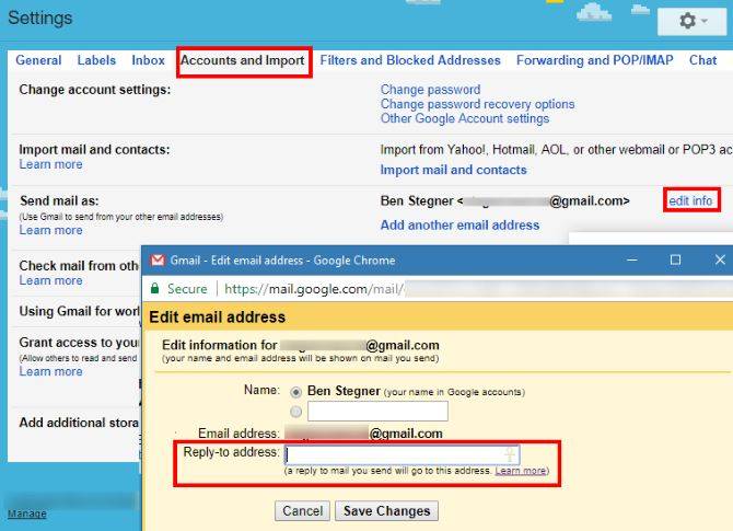 How to Receive Email Replies at Another Address