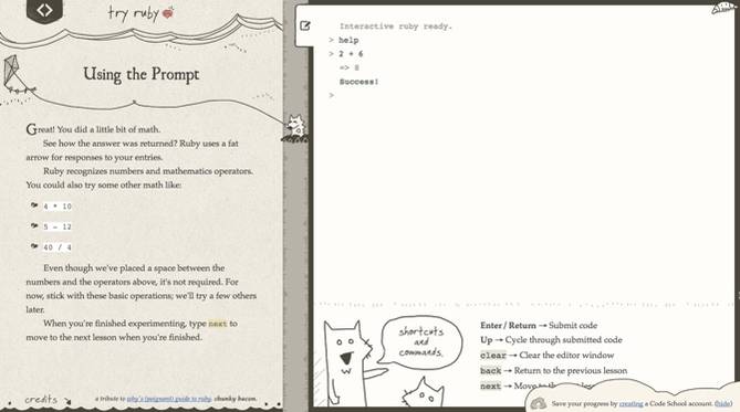 The Best Interactive Introduction to Ruby for Newbies