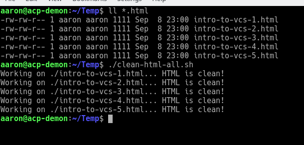 Fix HTML Formatting Using Simple Shell Scripting