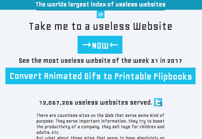 The Worst of the Web: 5 Sites to Find Useless and Stupid Things on the ...