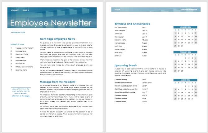 13 Free Newsletter Templates You Can Print or Email as PDF