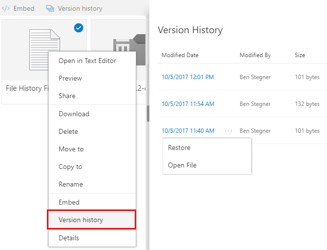 How to Recover OneDrive Files Using Version History
