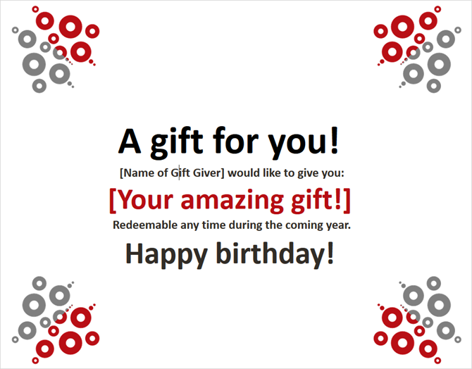 Get a Free Gift Certificate Template for Microsoft Office