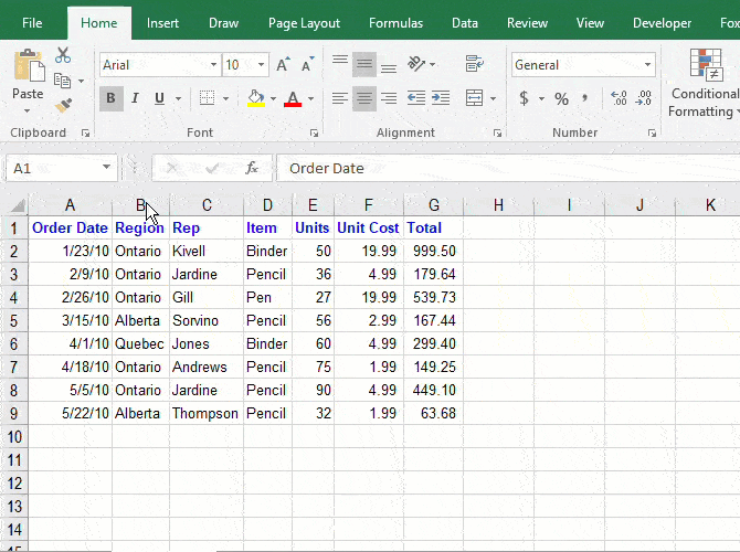 How to Manage Columns in Excel