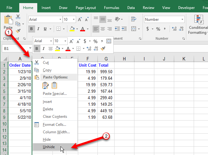 How to Manage Columns in Excel