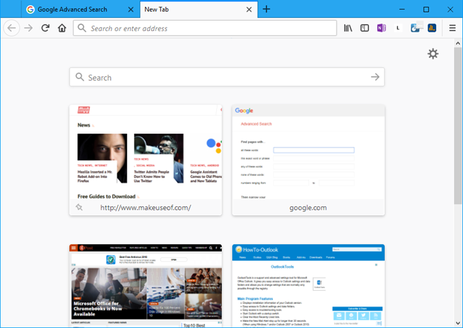 How to Manage the New Tab Page in Firefox 57 Quantum