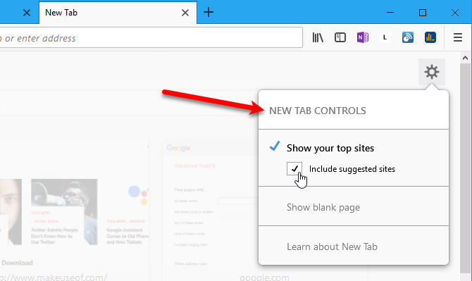 How to Manage the New Tab Page in Firefox 57 Quantum