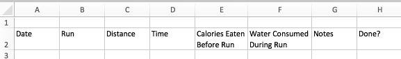How to Create a Marathon Training Plan With Excel
