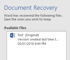 How to Recover an Unsaved Microsoft Word 2016 Document in Seconds