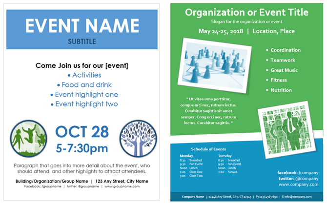How to Make Flyers in Microsoft Word With Free Templates
