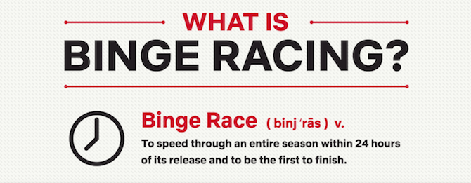 Binge-Watching vs. Binge-Racing: What It Is and Why You Should Try It