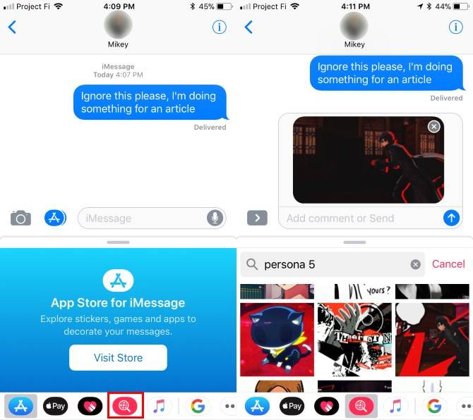 How to Send GIFs in iMessage Chats