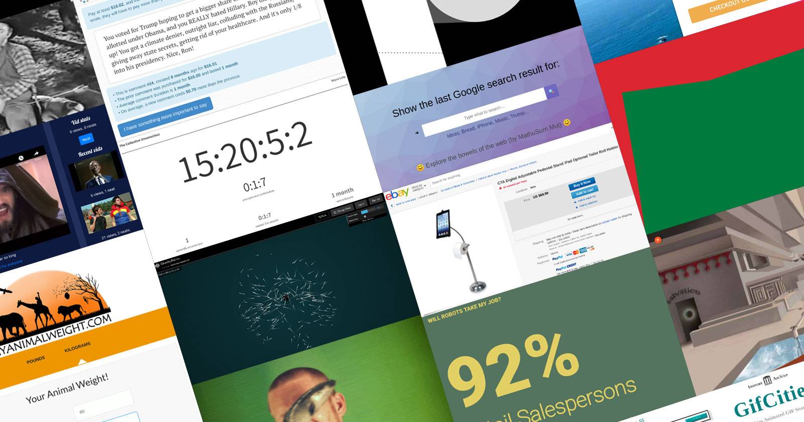 Weird but Cool: 25 Most Bizarre Websites You Haven't Seen