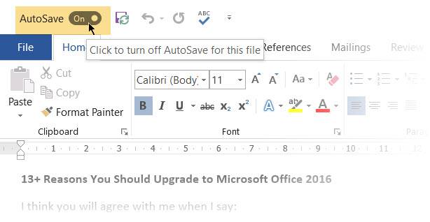 Why You Should Stop Using AutoSave in Microsoft Office 365