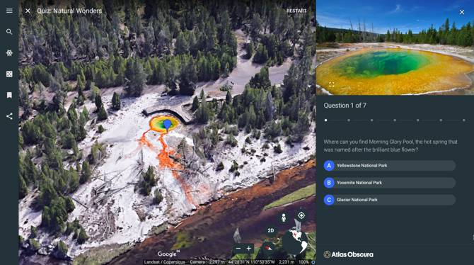 Explore the World's Natural Wonders With Google Earth's Geography Quiz