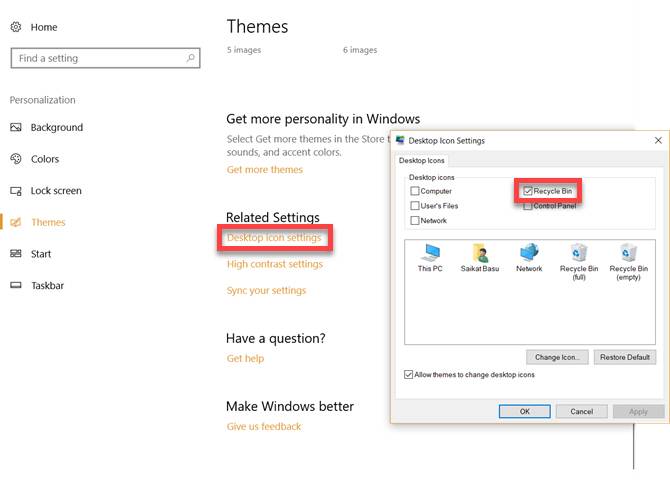 How to Restore a Lost Recycle Bin in Windows 10