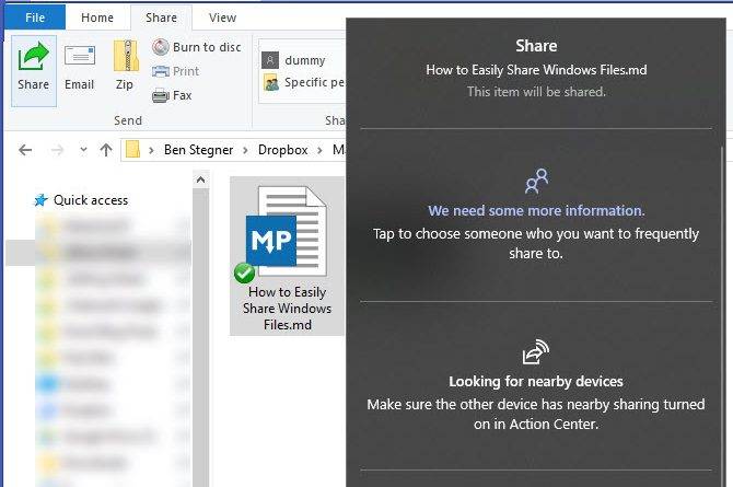 How to Easily Transfer Windows Files to Nearby Devices