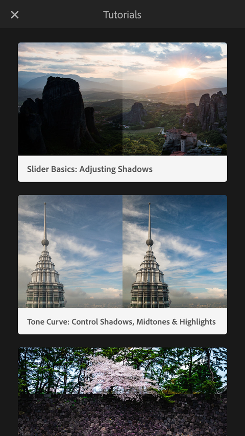 How to Enable Technology Previews on Lightroom Mobile